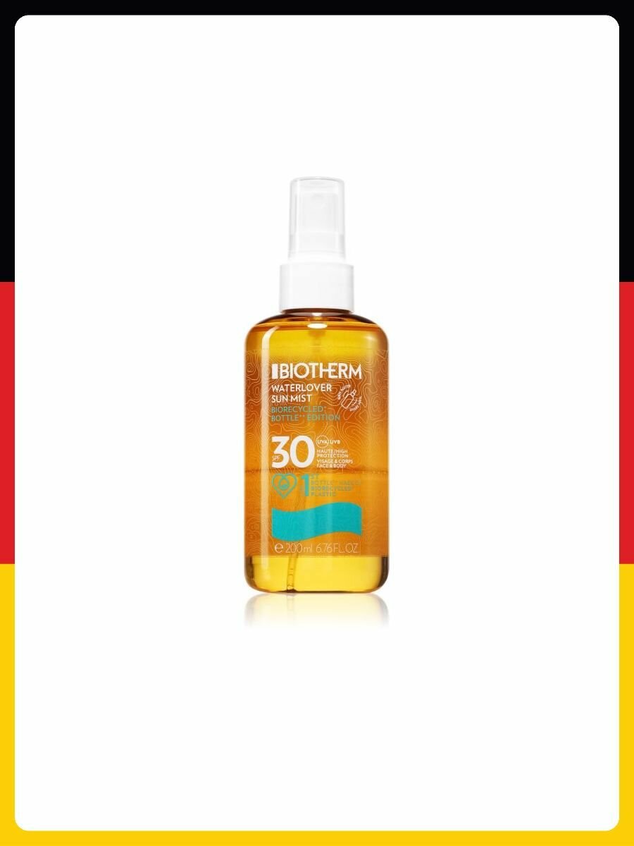 Средство солнцезащитное Biotherm Waterlover Sun Mist Biorecycled Edition SPF 30, 200 мл