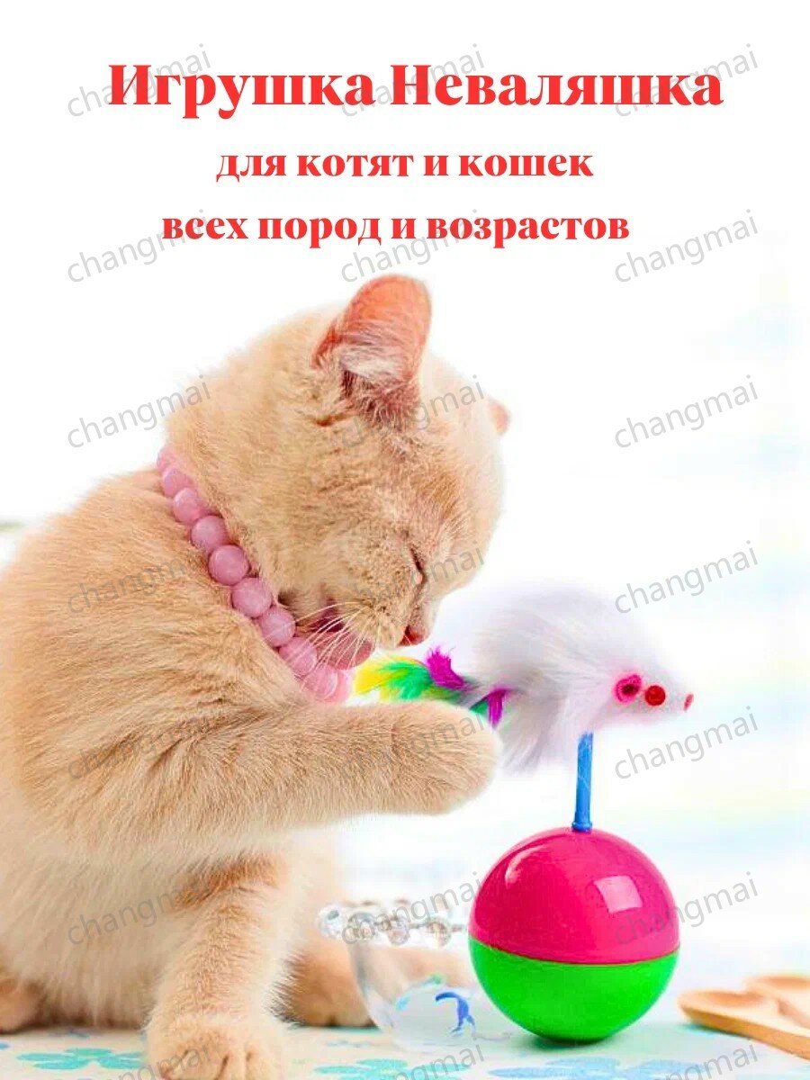 Игрушка для кошек "Интерактивная дразнилка", антистресс, для котят