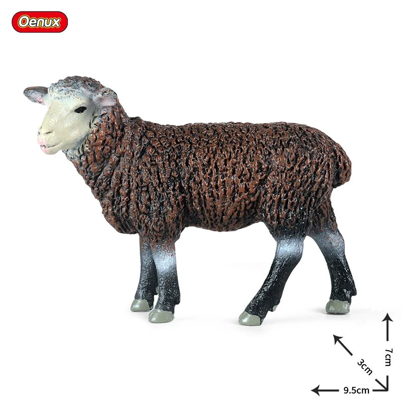Фигурка Oenux Овца, sheep model, 9.5 x 3 см