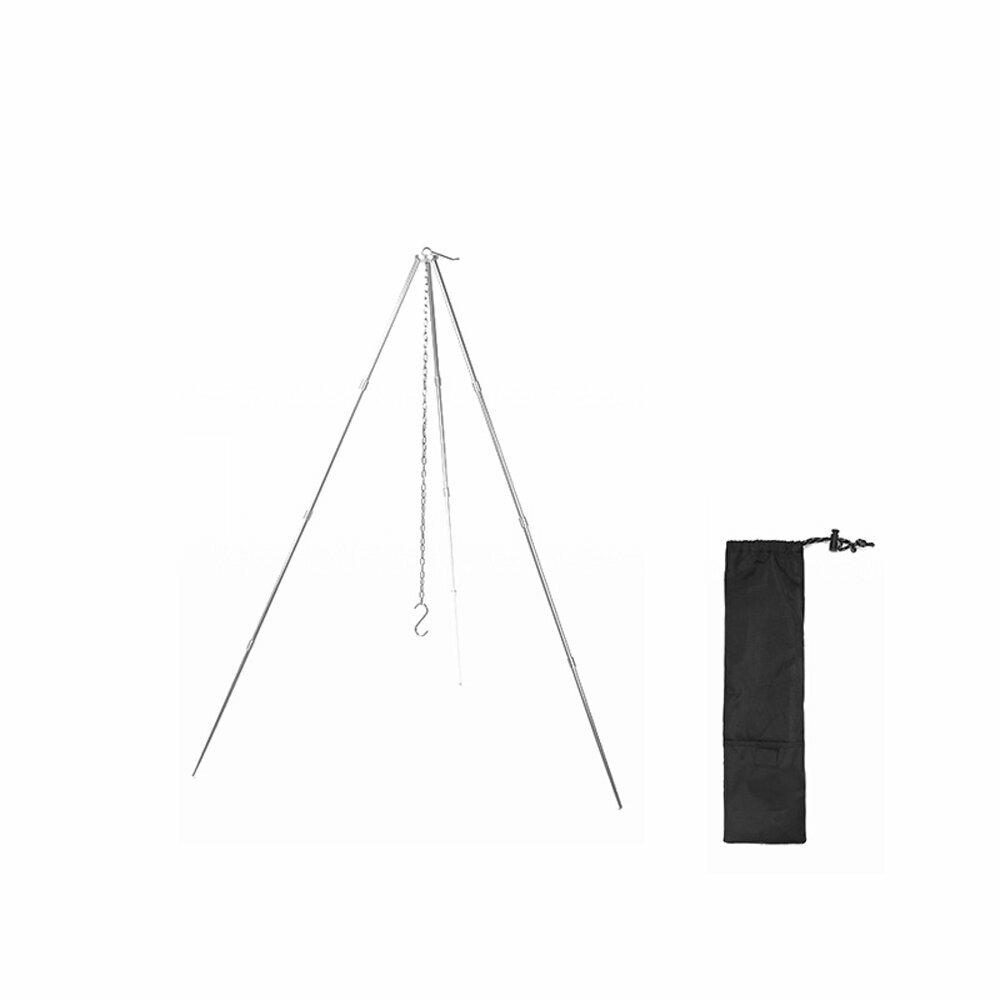 Съемная подставка для костра на открытом воздухе, переносная подставка для котла из алюминиевого сплава, складной кронштейн для пикника и барбекю.