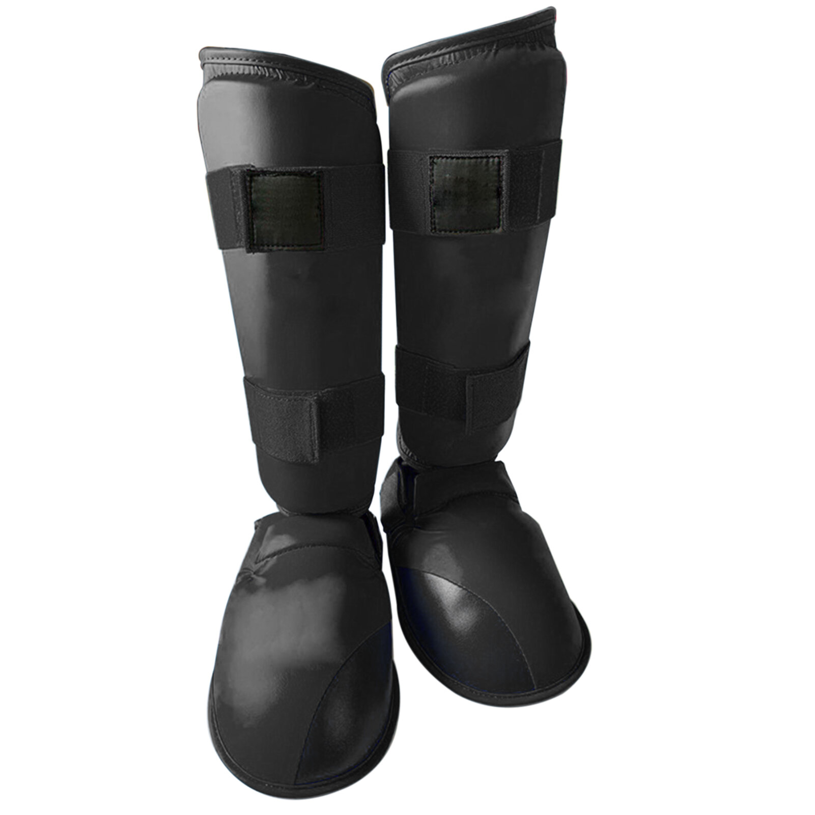 Защитные панцири для голеней и ступней для боевых искусств, спарринга, бокса, кикбоксинга, тайского бокса, тренировок, Материал: Кожа, Цвет: Черный/Синий/Красный, Размер: S/M/L/XL, 1 пара