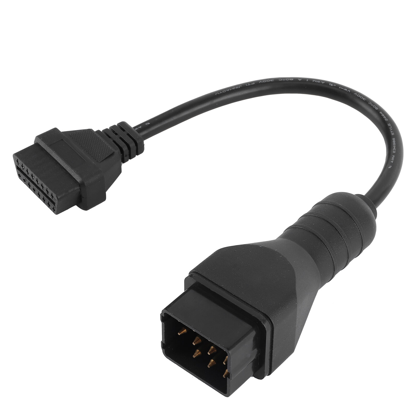 Адаптер для подключения OBD2 с 12 пинов на 16 пинов, удлинитель для автомобиля, аксессуары для диагностики