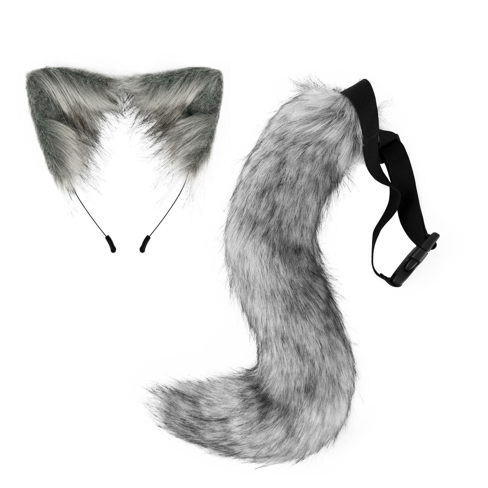 Косплей на День святого 20.26million года, реалистичный плюшевый хвост лисы, милые аксессуары, хвост животного, повязка на голову с кошачьими ушками, головной убор, оптовая продажа