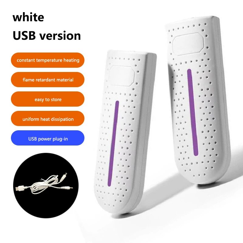 Белая портативная сушилка для обуви MIJIA USB