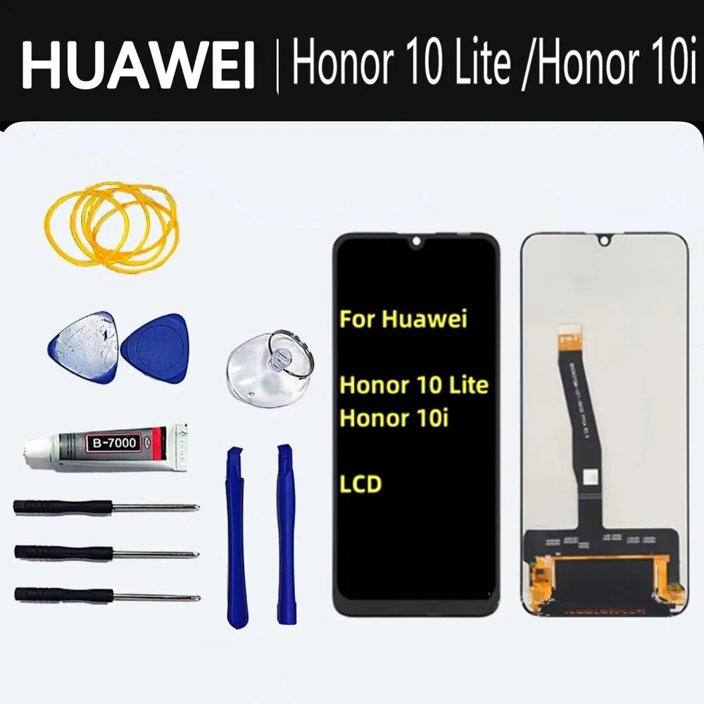 Дисплей Синяя рамка для Huawei Honor 10 Lite в сборе с для Honor 10i