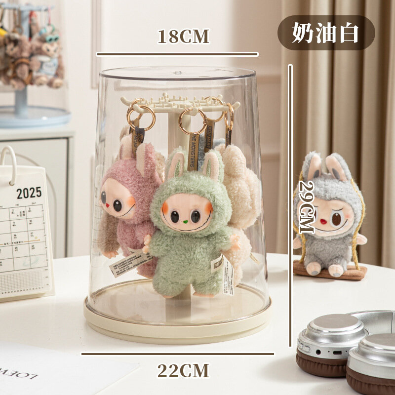 ⭐Вращающаяся прозрачная коробка для хранения Labubu, коробка для хранения Labubu, шкаф для хранения плюшевых игрушек и фигурок⭐