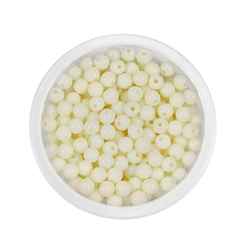 Бусины для рукоделия сумок и браслетов круглые 12 мм 30 шт, Цвет бежевый