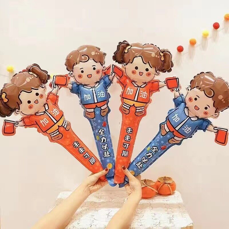 Спортивные аксессуары для поддержки, рог для соревнований, надувная палка, свисток, хлопушка, наклейка, цветочный мяч для чирлидеров