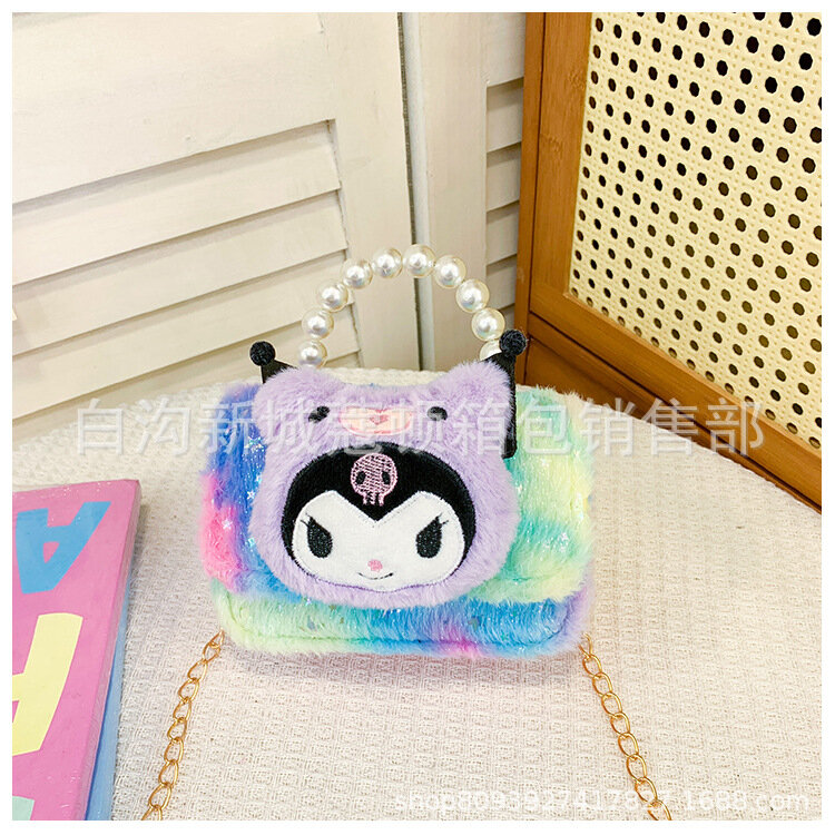 2025 Новый стильный девичий сумка модная универсальная детская сумка через плечо интернет-знаменитость маленькая девочка сумочка трендовая