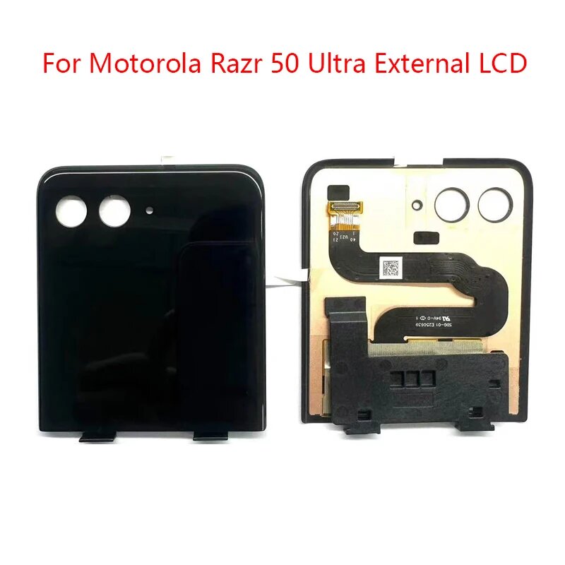 4 "для Motorola Razr 50 Ultra Second внешний AMOLED маленький ЖК-дисплей с цифровым преобразователем сенсорного экрана в сборе, датчик Pantalla