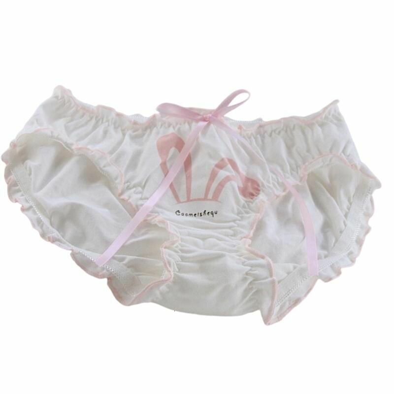 Трусики женские хлопковые с бантиками, 1 ухо - L