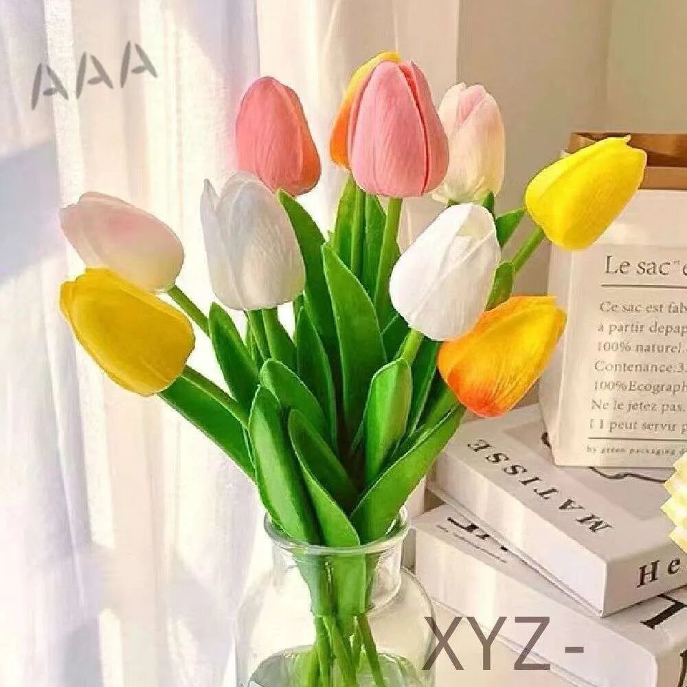 Стабилизированные цветы Тюльпан, 34 см, 10 шт