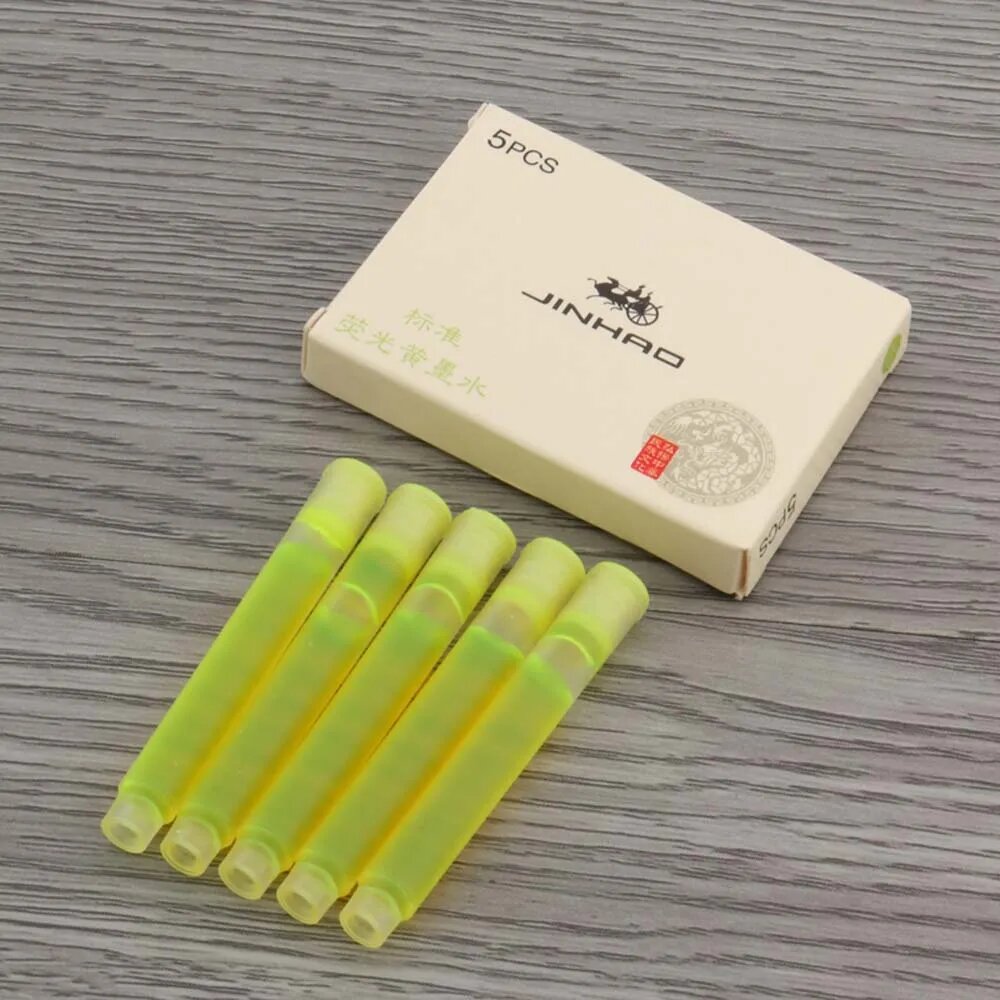 JINHAO 2.6мм картриджи чернил 5 шт. Зеленый, A-9