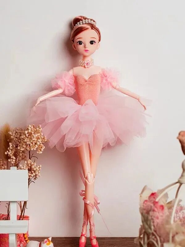 Шарнирная кукла, балерина, 30 см