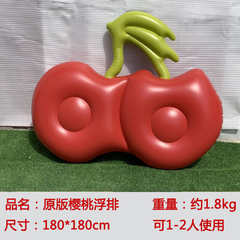 Надувной водный плот в форме арбуза, ананаса, радужной пиццы, кактуса, плавающая кровать, плавательный круг, плавающая воздушная подушка-игрушка.