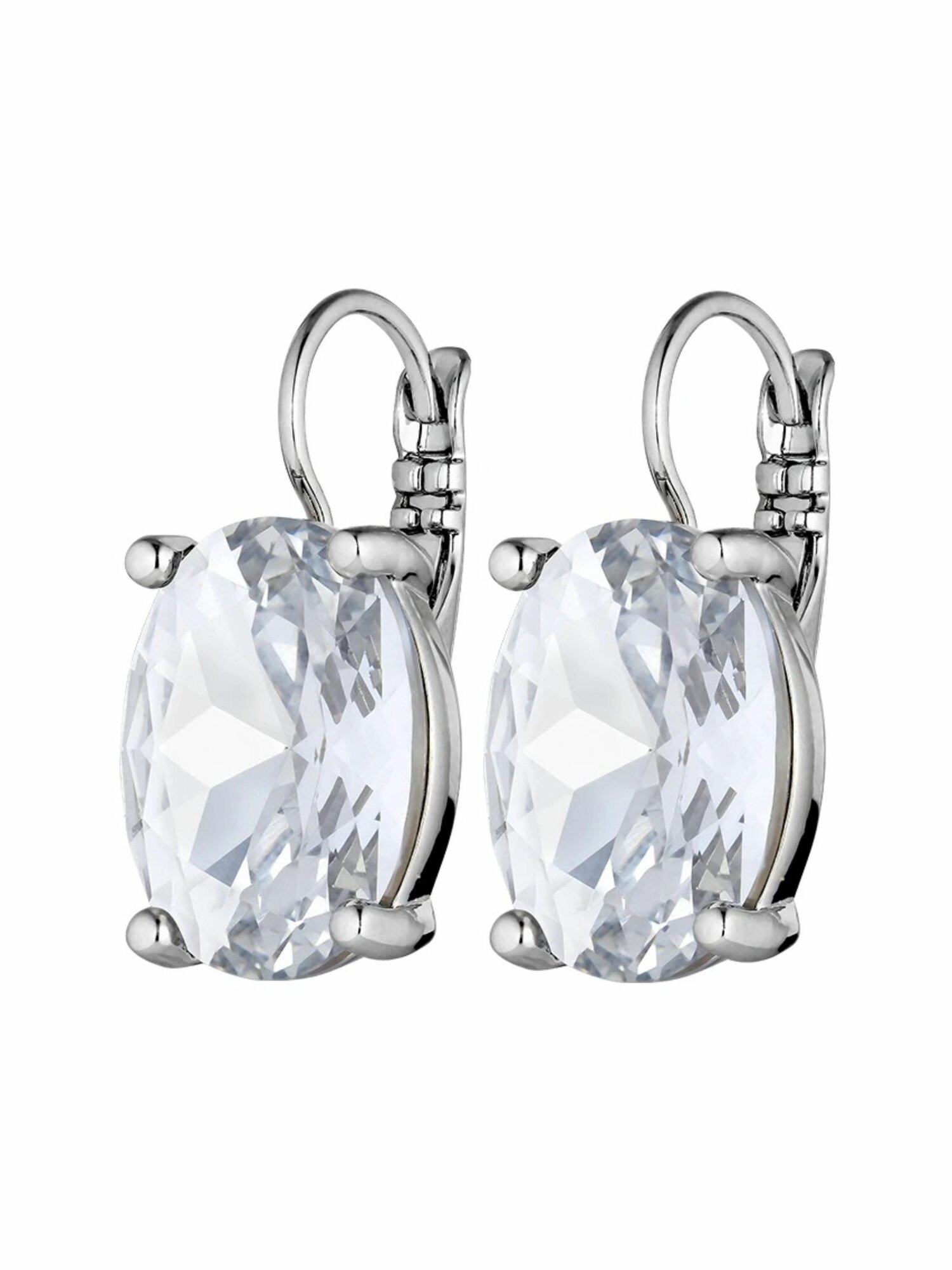 Серьги, хрусталь, кристаллы Swarovski
