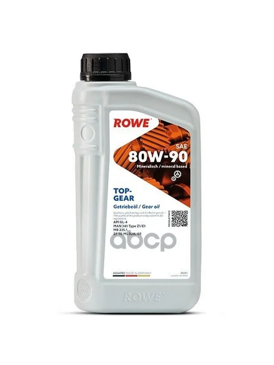 Rowe Hightec Topgear Sae 80W-90 (1Л) Api Gl-4, Man 341 Type Z