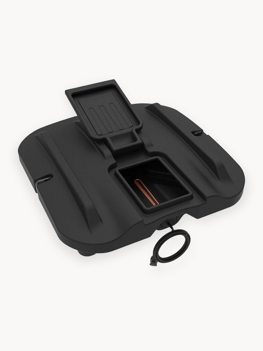 Бак для душа с подогревом Rostok 110л пластиковый плоский с электронагревателем