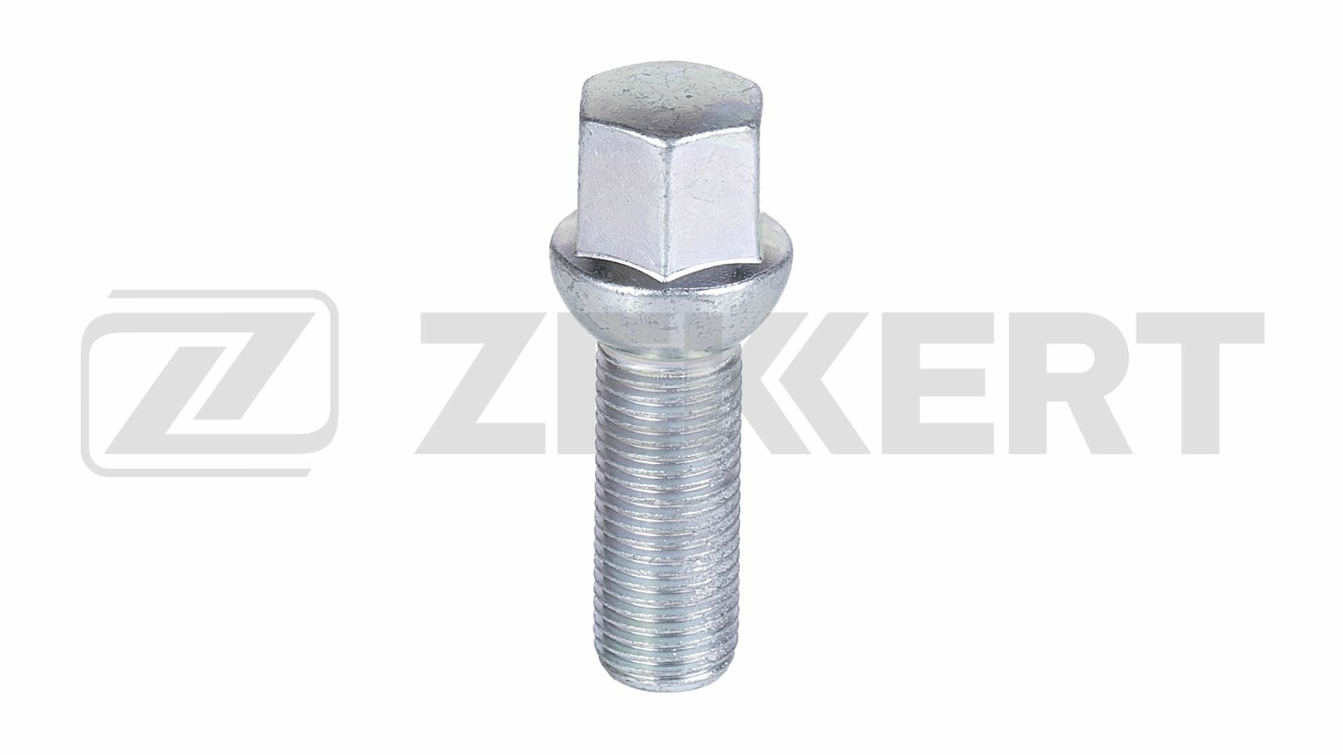 Болт колесный сфера М14x1,5 длина резьбы 35 ключ 17 цинк. Комплект - 4 шт.