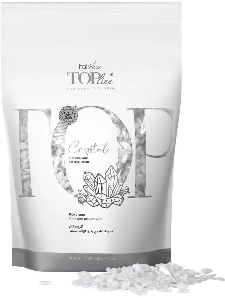 Воск для депиляции Italwax в гранулах пленочный горячий полимерный для тела Кристалл 750 г