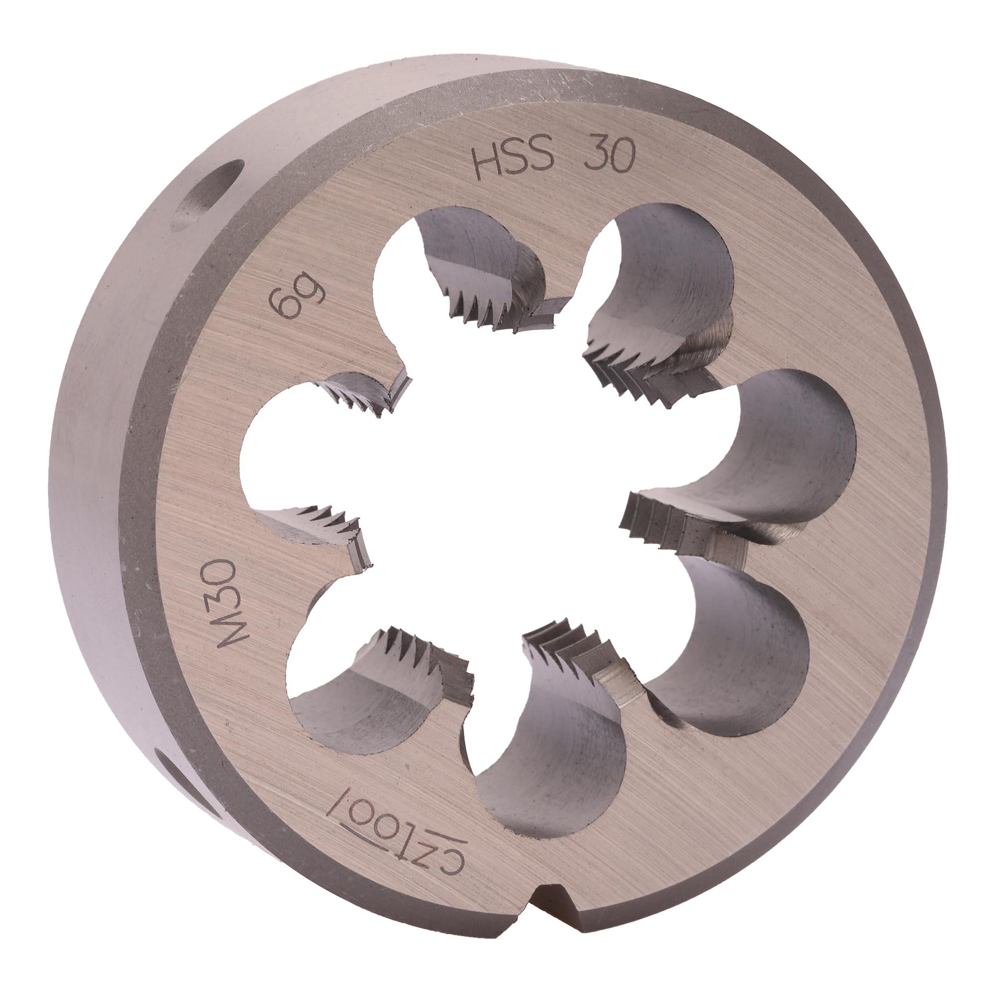 Плашка с стружколомом Bucovice Tools М30х3,5 HSS DIN EN 22568 6g 65х25мм 270300