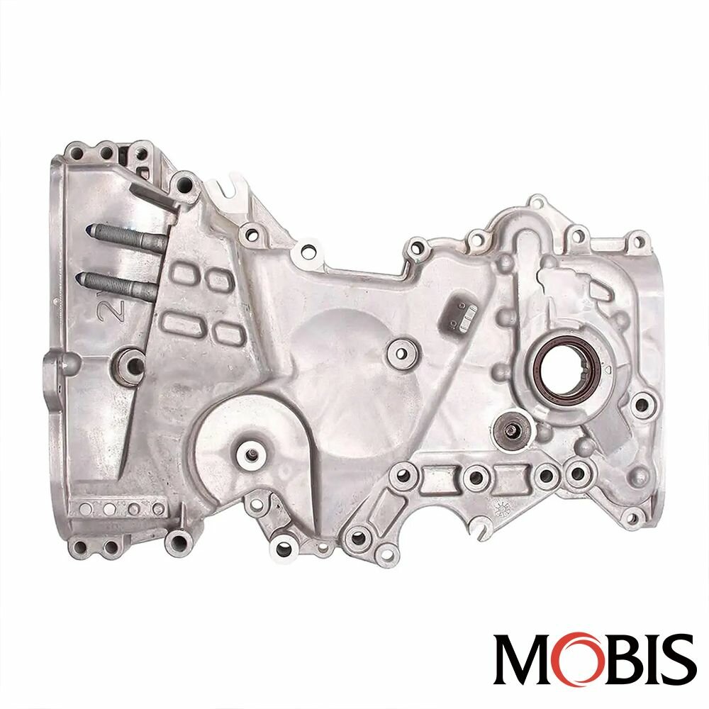 Крышка цепи привода ГРМ и масляного насоса для Hyundai Tucson 2015-2021, Sonata(LF) 2014-2019; KIA Sportage 2015-, K5 2020-, Cerato 2016-2021 / арт. 213502E350 / бренд MOBIS