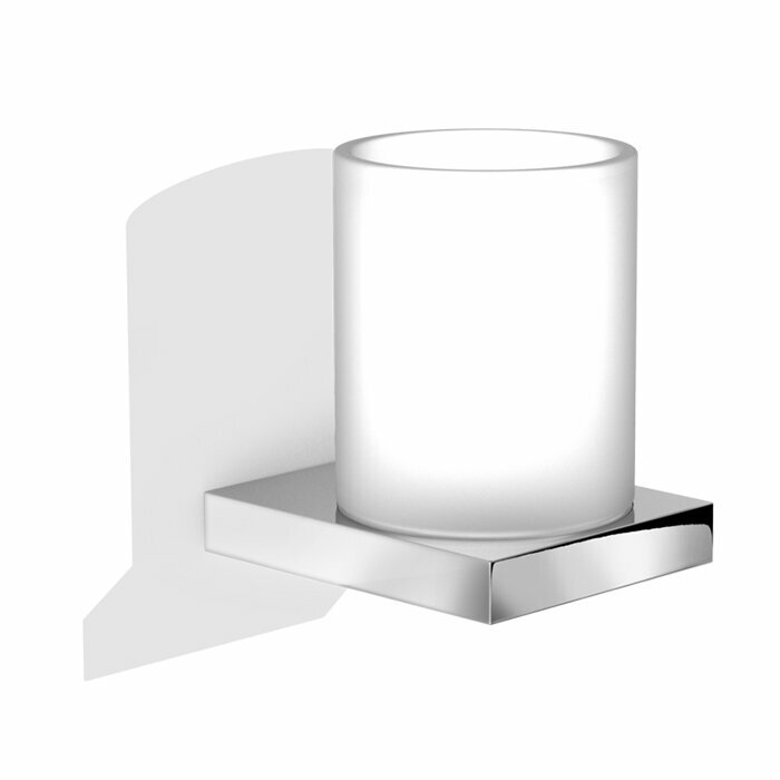 Decor Walther contract ct wmg стакан настенный (стекло прозрачное), цвет хром 0651800 651800