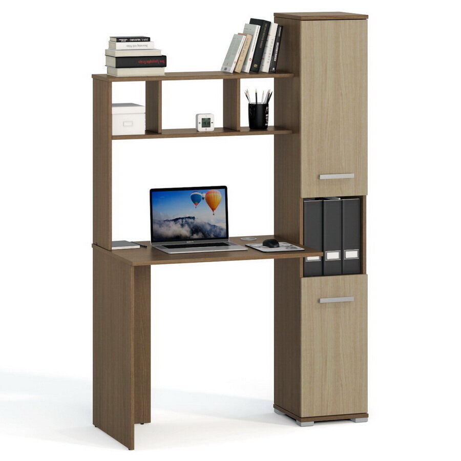 Стол компьютерный Вента-5 правый Ясень темный - Ясень светлый