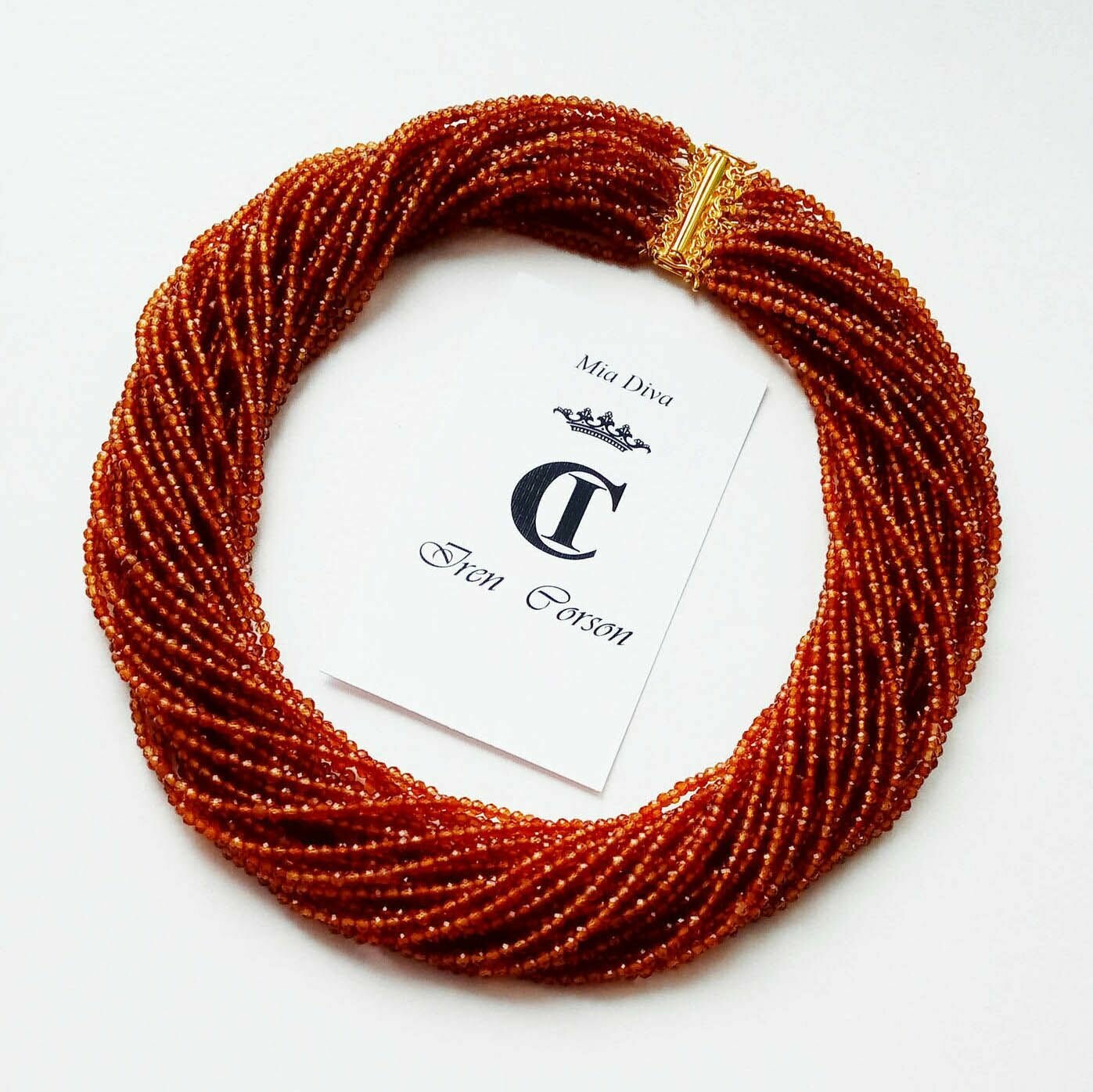 Колье, гранат