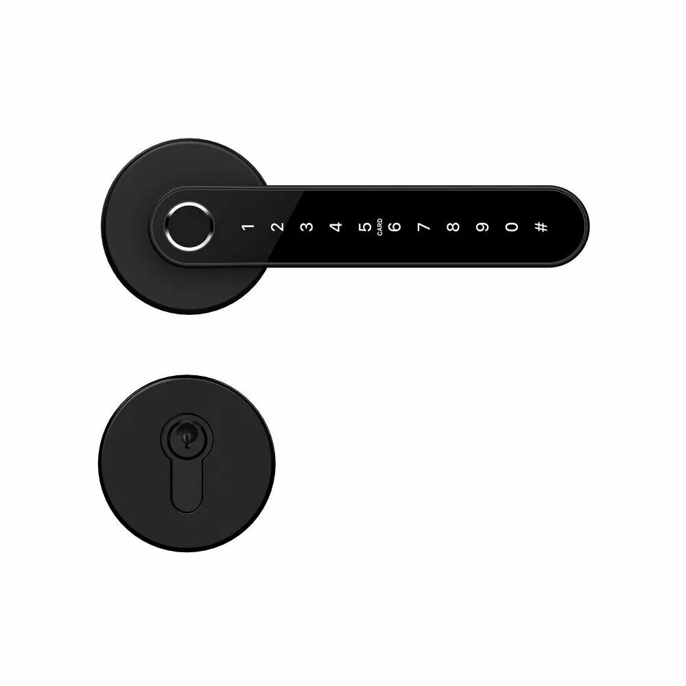 Электронный замок Novilock Home Fast Black с врезным замком 5085