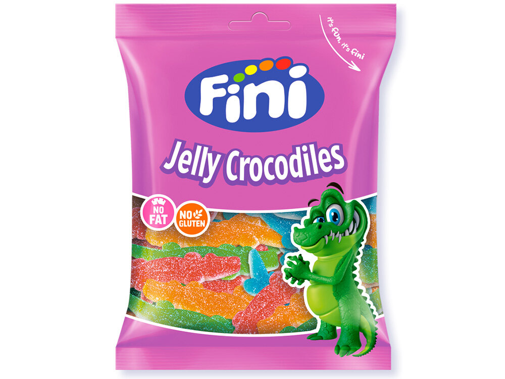 Мармелад FINI "Крокодилы в сахаре", жевательный, фигурный, 90 гр