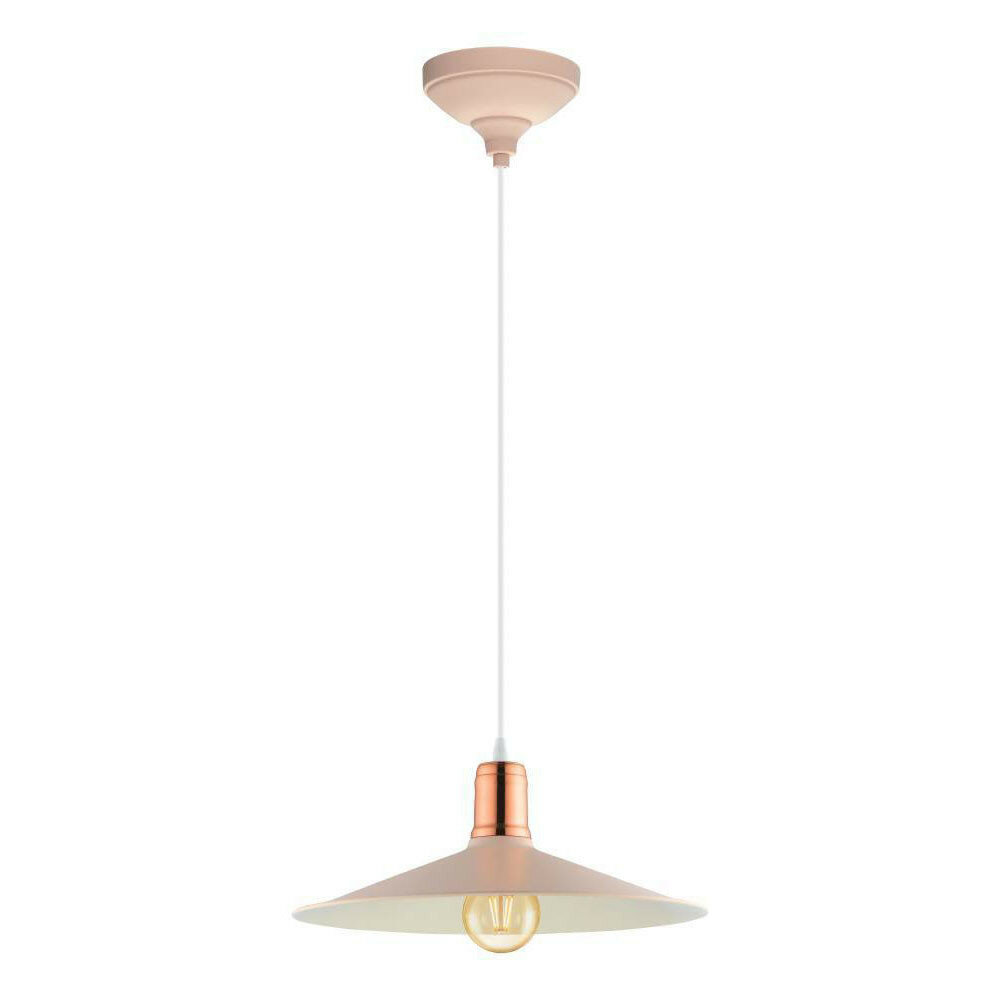 Светильник EGLO Bridport-P 49031, E27, 60 Вт, кол-во ламп: 1 шт, цвет: розовый