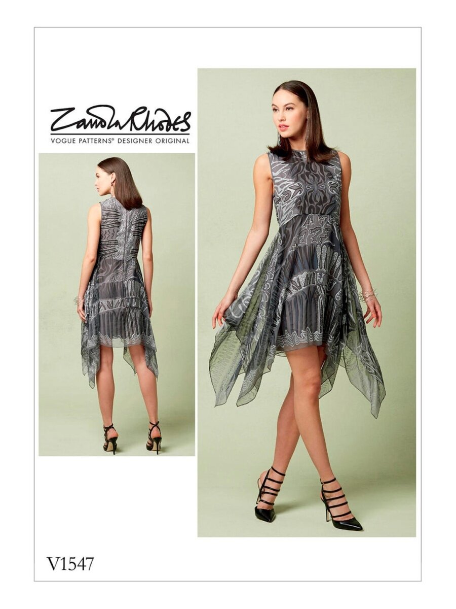 Выкройка VOGUE №1547 Платье