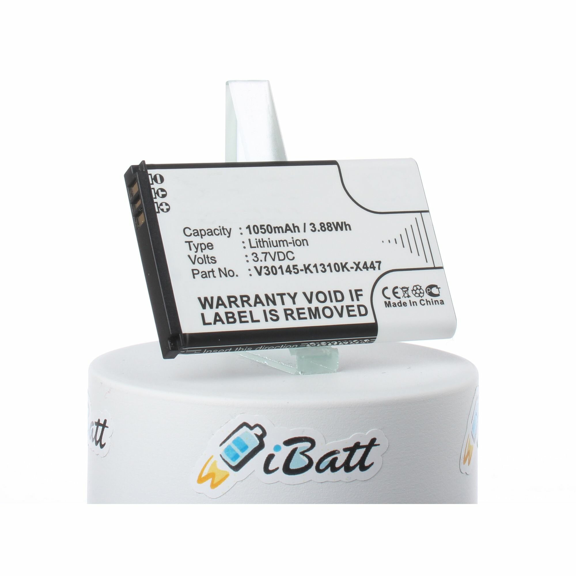 Аккумулятор iBatt 1050mAh 3,7V для радиотелефонов Siemens Gigaset SL910, SL910a