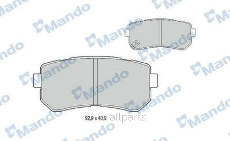 MANDO MBF015219 Колодки зад. HYUNDAI IX35 (2010-), I30 (FD) (-2011)/KIA SPORTAGE (SL)