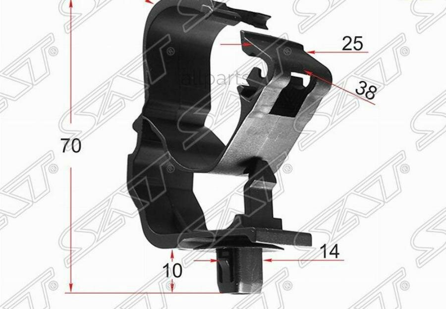 SAT ST-M12605 Клипса (крепления трубки эл. проводки TOYOTA/LEXUS (Продажа по 10шт))