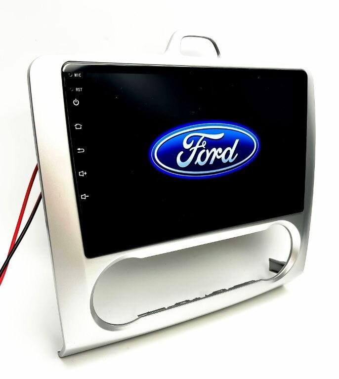 Штатная магнитола 4/64 для Ford Focus 2 - Форд Фокус 2 серебристый цвет - рамка климат - 8 ядерная