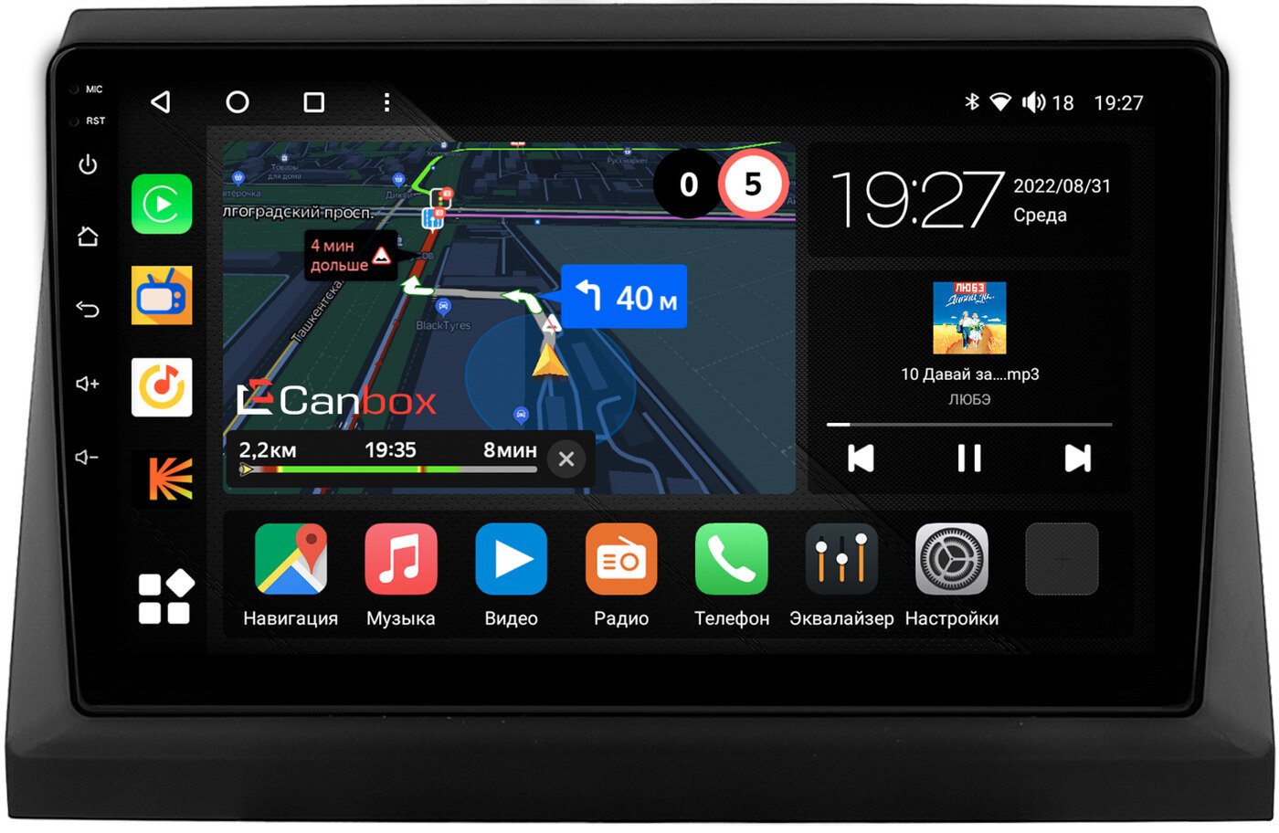 Штатная магнитола Jeep Commander 2005-2007 Canbox M-Line 4542-9-0044 на Android 10 (4G-SIM, 4/64, DSP, QLed)