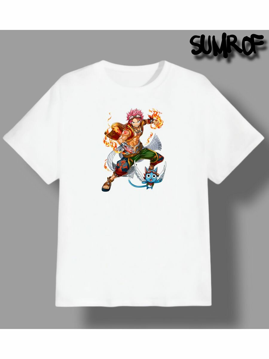 Футболка Хвост феи Нацу Драгнил и хэппи