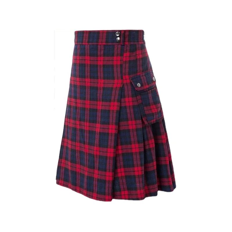 Мужской килт в клетку Red, XXXL