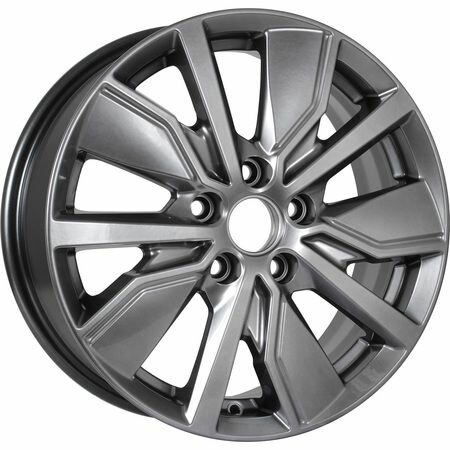 Колесный литой диск КиК Гамбит R16x6.5 5x112 ET43 CB57.1 Dark_platinum