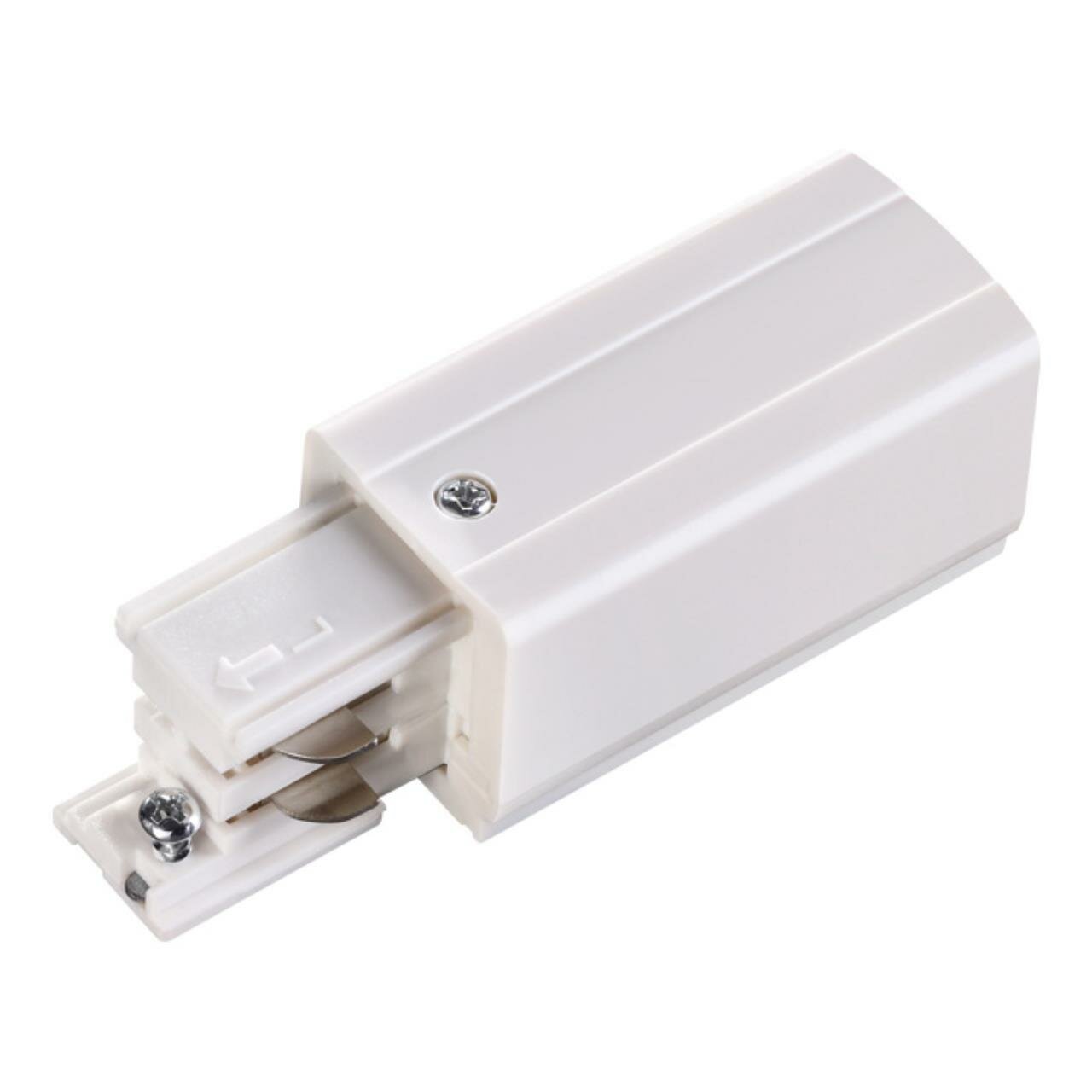 Соединитель-токопровод-правый для трёхфазного шинопровода NOVOTECH 135048 белый