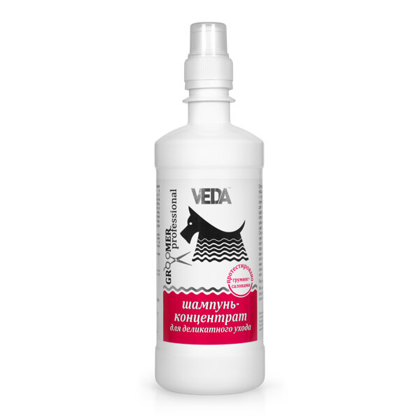 Шампунь-концентрат для деликатного ухода GROOMER professional, 1:3, 500 мл