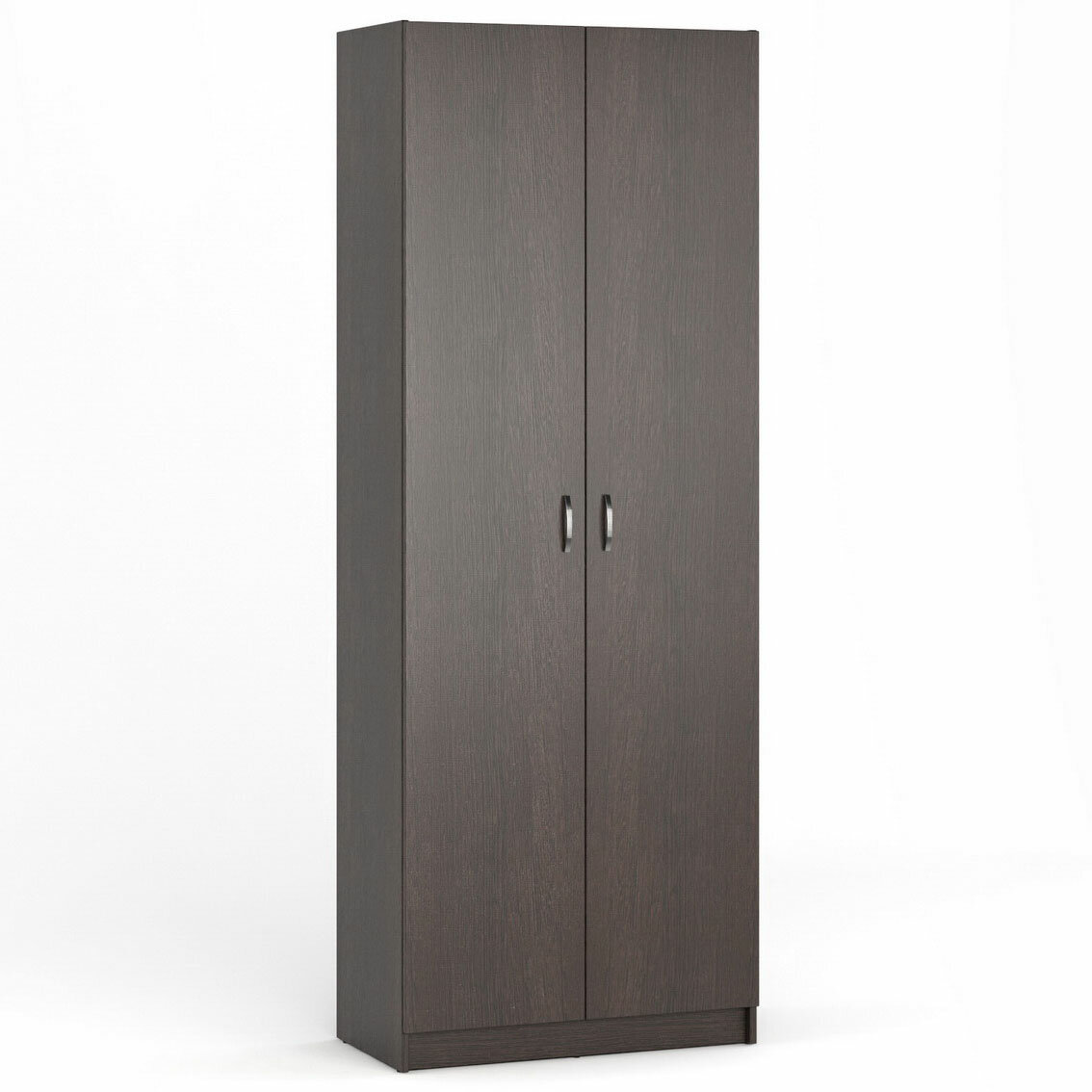 Шкаф двухдверный 80 см с полками МагМебель В12 венге