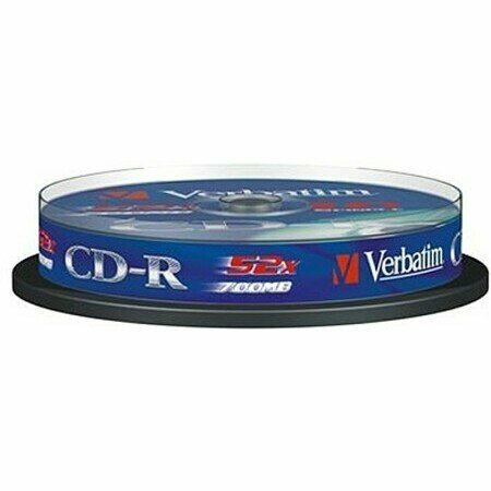 Диск CD-R Verbatim 700Mb 52x Cake Box (10 шт.) (43437)