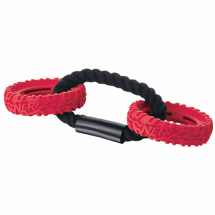 NERF, Игрушка для собак, Шины с веревкой, серия "Шина", 32.5 см