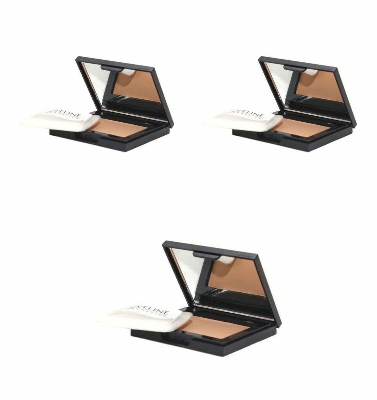 Eveline Бархатистая компактная пудра, №15, 9 гр, 3 штуки.