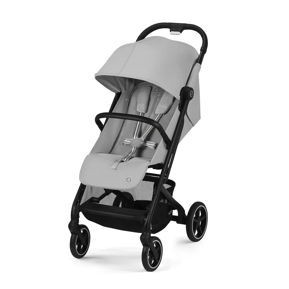 Cybex Beezy 2025 Fog Grey прогулочная коляска с бампером и дождевиком