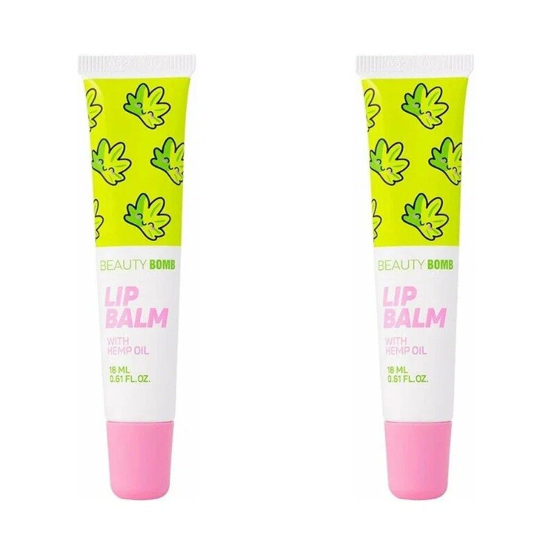 Бальзам для губ Beauty Bomb Lip Balm Hempt,18мл, 2 шт