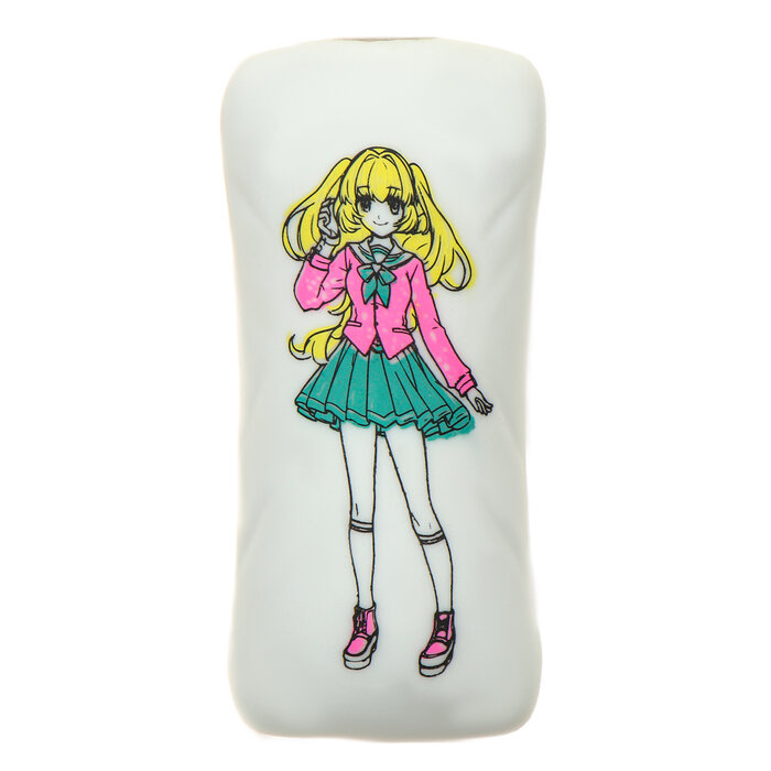 Мялка антистресс тянучка "Дакимакура девочка Тиеко", с песком